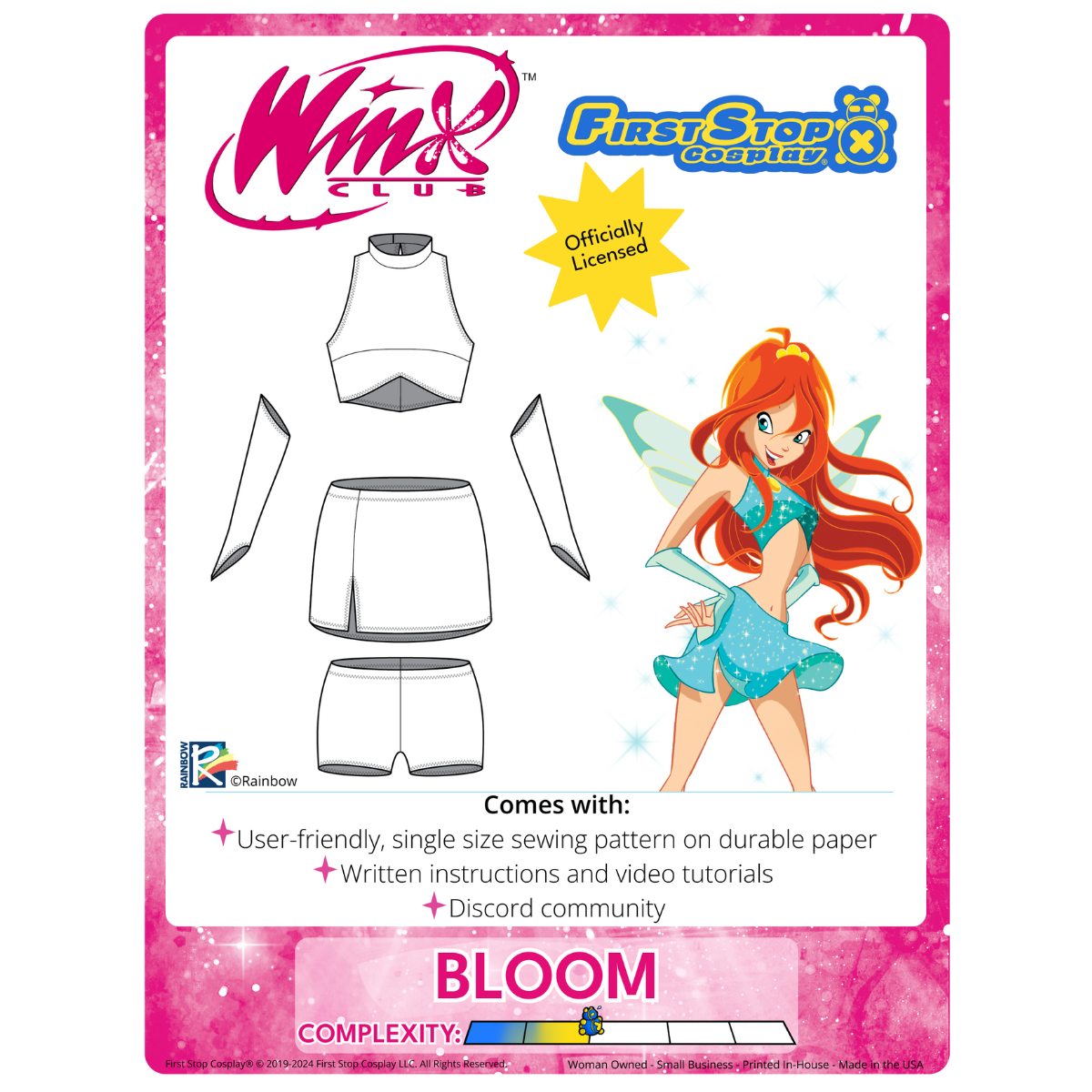 Winx Club Bloom Sewing Pattern – First Stop Cosplay